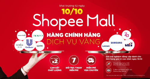 Shopee sẽ ra mắt “Shopee Mall” từ ngày 10/10 | baotintuc.vn