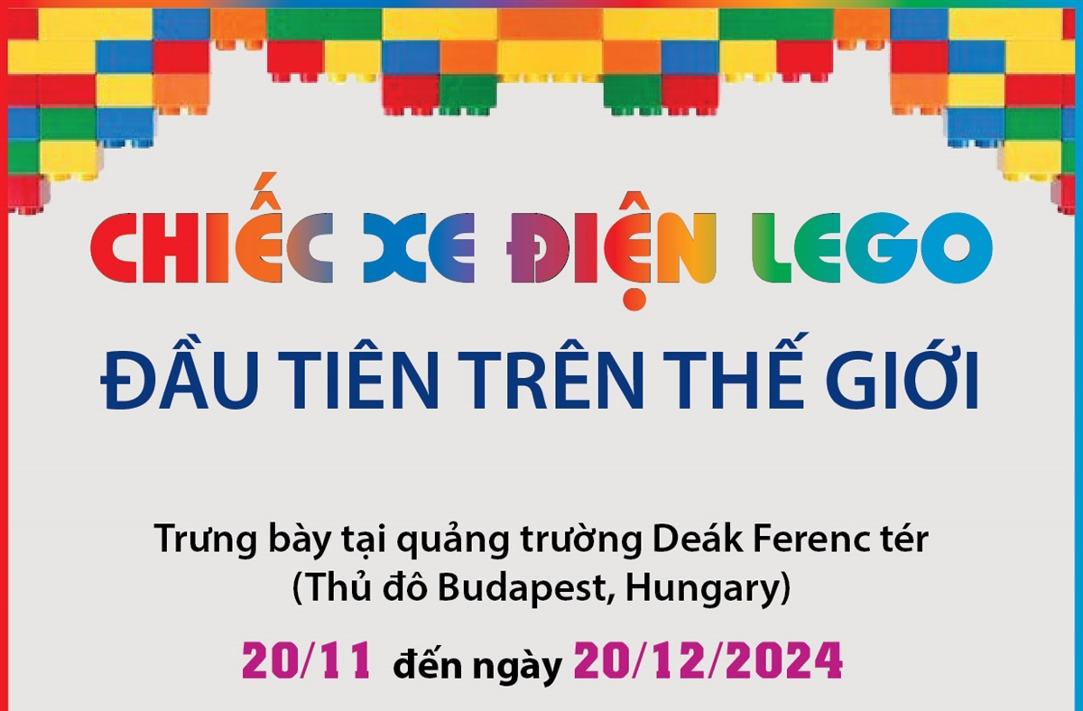 Chiếc xe điện LEGO đầu tiên trên thế giới | baotintuc.vn