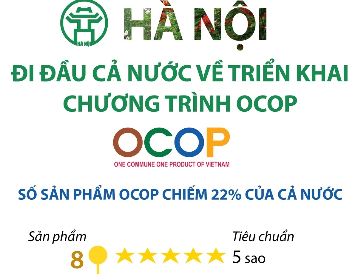Hà Nội đi đầu cả nước về triển khai chương trình OCOP | baotintuc.vn