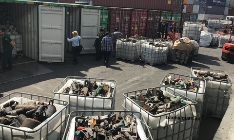 Phát hiện, thu giữ 20 container rác thải công nghiệp nhập khẩu từ Nhật ...